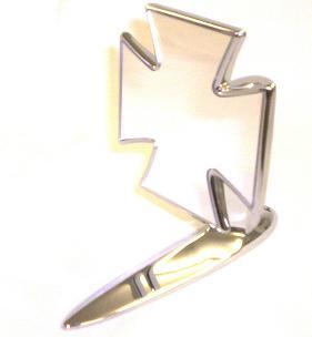 4" Maltese Cross 55-57 Chevy Mirror | Kool Rides / Ricks Hot Rod Works