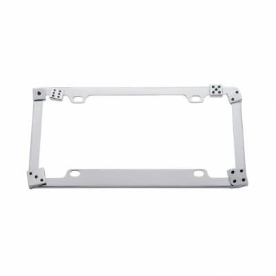 DICE LICENSE PLATE FRAME - CHROME | Kool Rides / Ricks Hot Rod Works